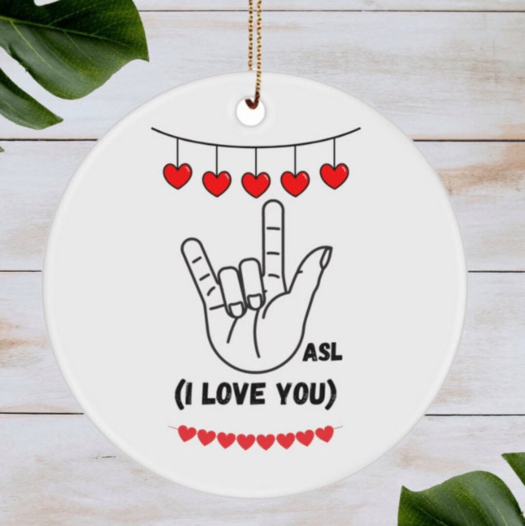 ASL American Sign Language Interpreter Ornament, ASL Interpreter ...