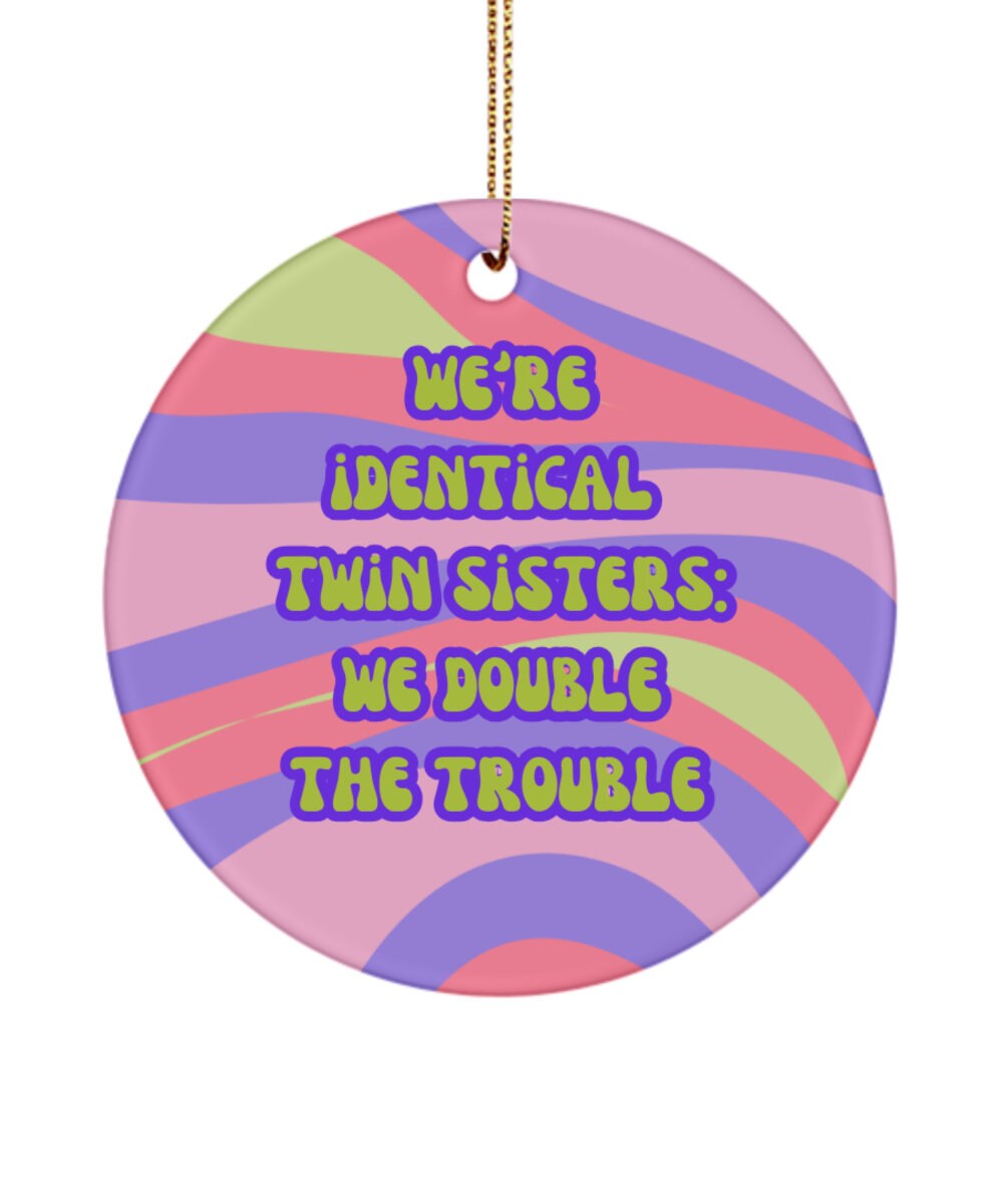 Gift for Identical Twins, Identical Twins Christmas Ornament, Twins ...