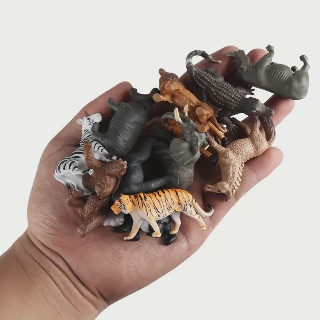 Miniature Wild Animal Figures, PVC Safari Model Set, Diorama Decor - Etsy