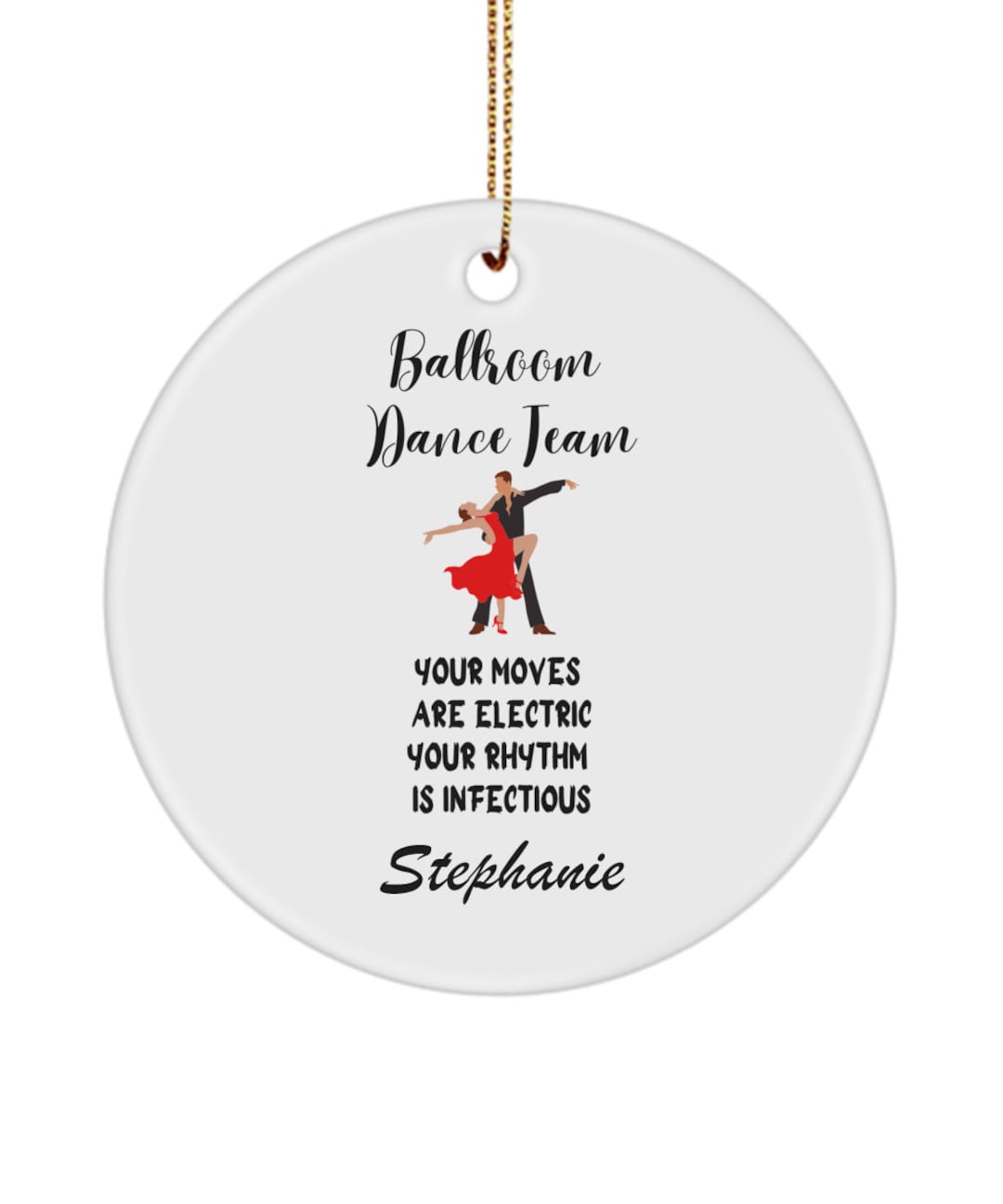 Ballroom Dance Team Custom Gift, Ballroom Team Ornament, Ballroom Coach ...