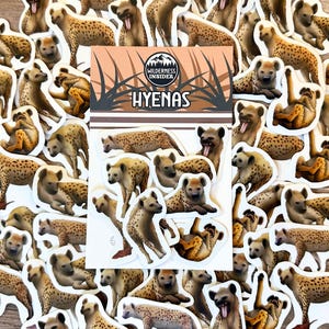 Hyena Sticker Pack Laughing Hyena Vinyl Decals Safari Animal Decal for ...