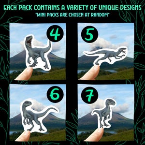 Velociraptor Stickers Vinyl Decals Waterproof Dinosaur Stationery Gift ...