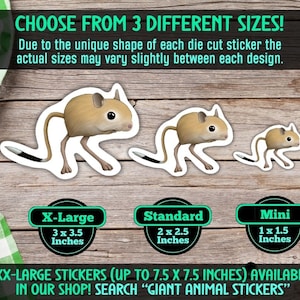 Jerboa Sticker Pack Desert Wildlife Decals Exotic Rodent Stickers Cute ...