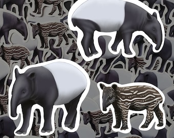 Baby Tapir Sticker - Etsy