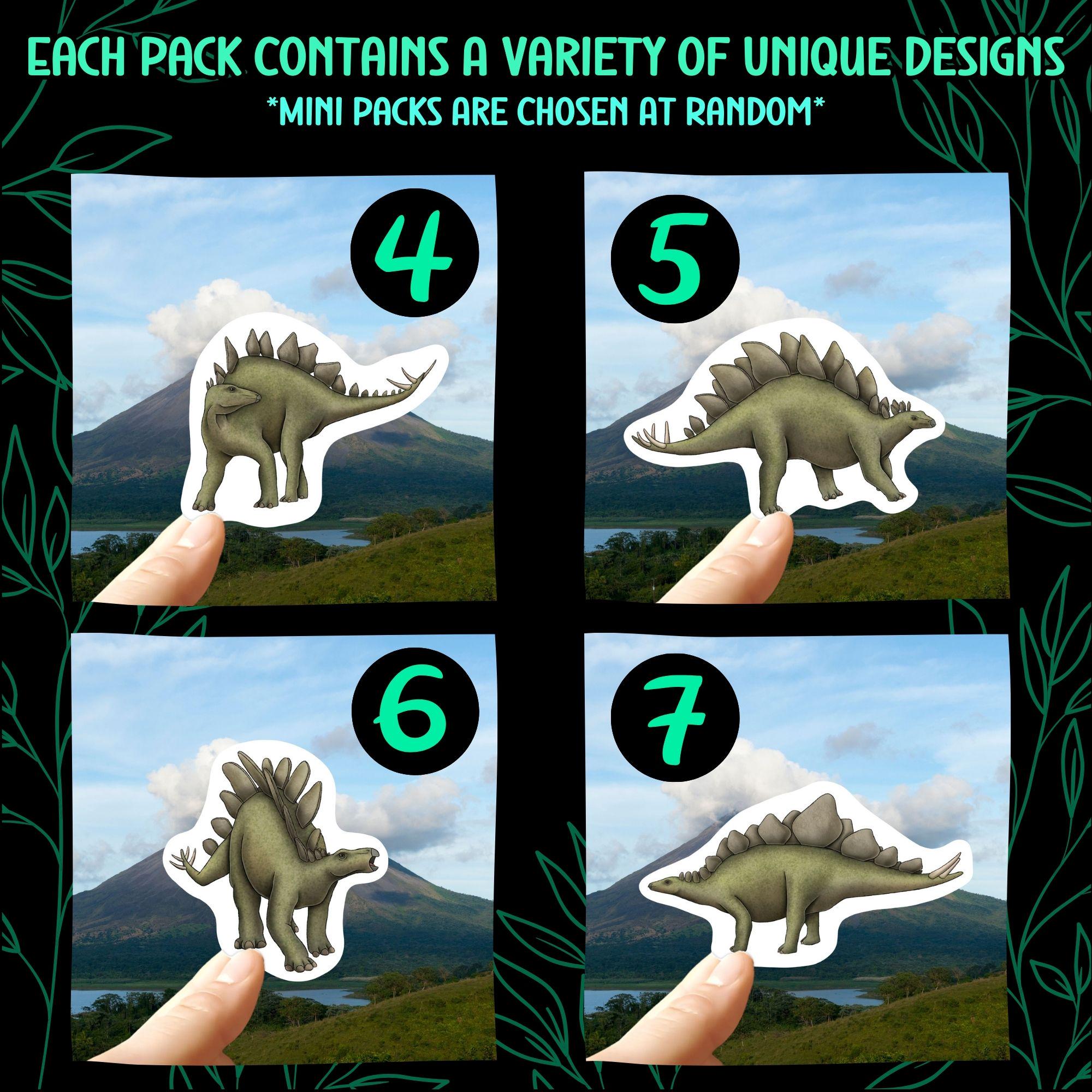 Stegosaurus Stickers Vinyl Decals Waterproof Dinosaur Gift for Jurassic ...