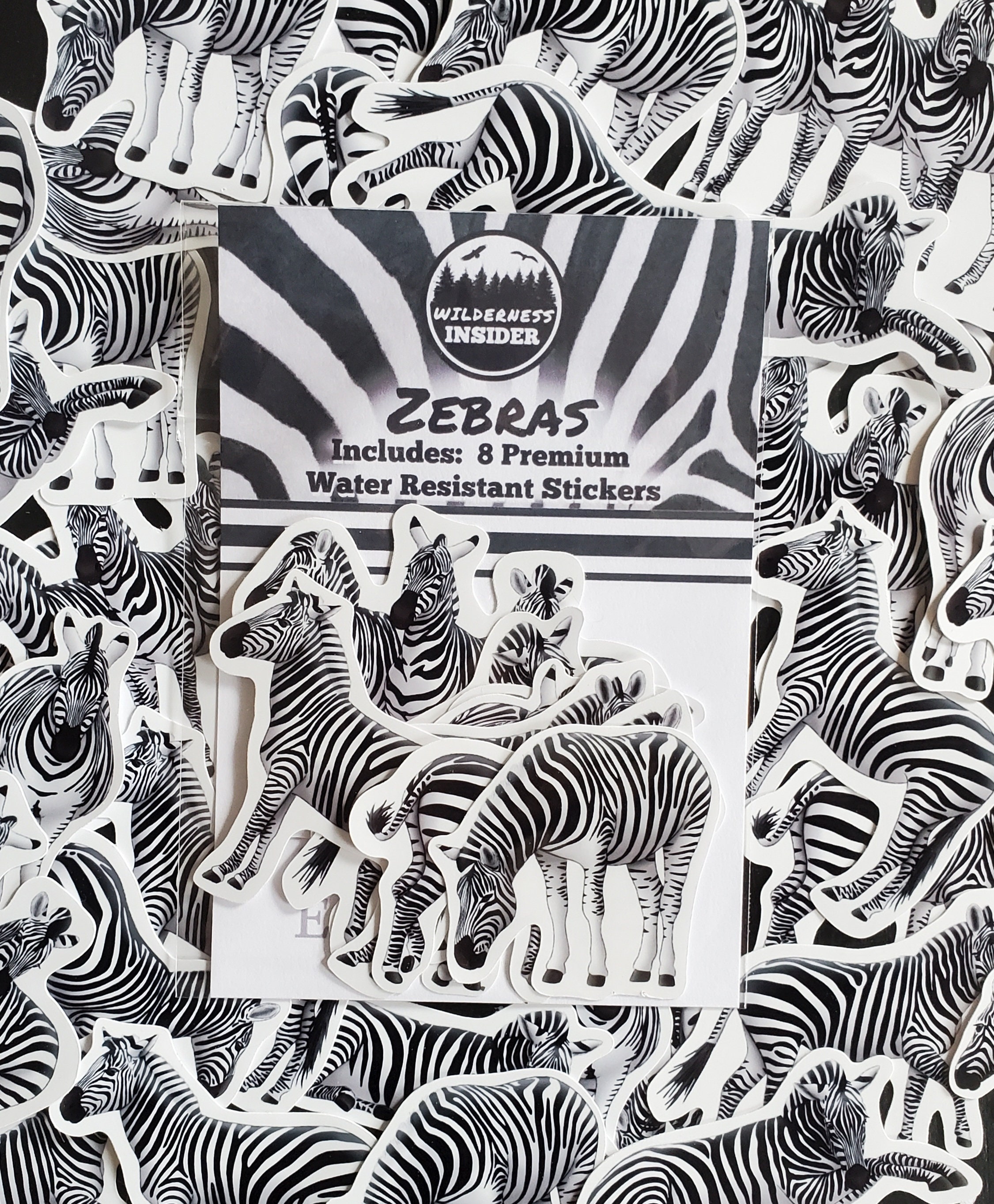 Zebra Sticker Pack Safari Animal Decals Waterproof Vinyl Zebra - Etsy