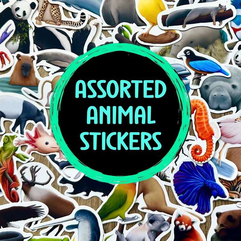 Animal Stickers - Etsy