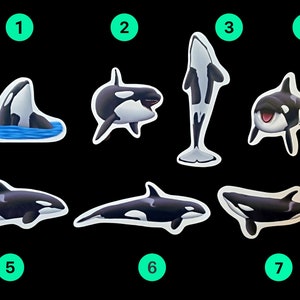 Orca Sticker Pack Killer Whale Vinyl Decal Marine Life Stationery Gift ...