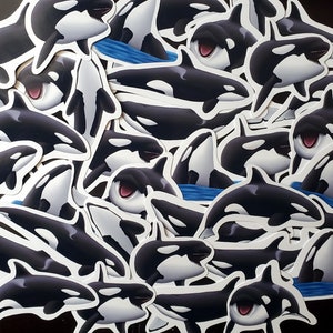 Orca Magnet Set Killer Whale Waterproof Vinyl Magnets for Refrigerator ...