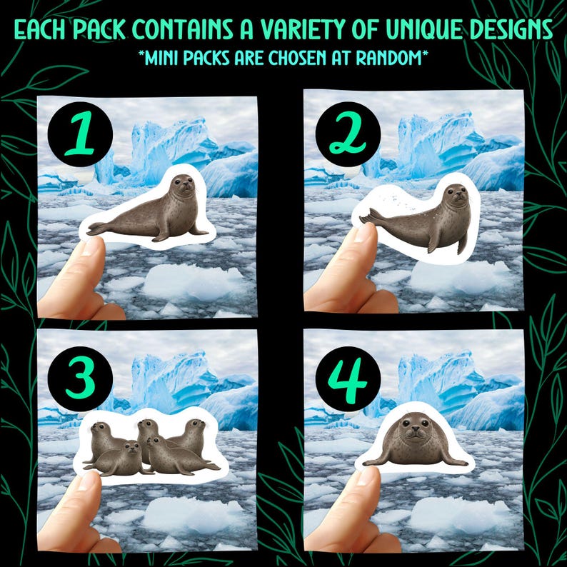 Seal Stickers Waterproof Vinyl Decals Ocean Animal Stationery Gift for ...