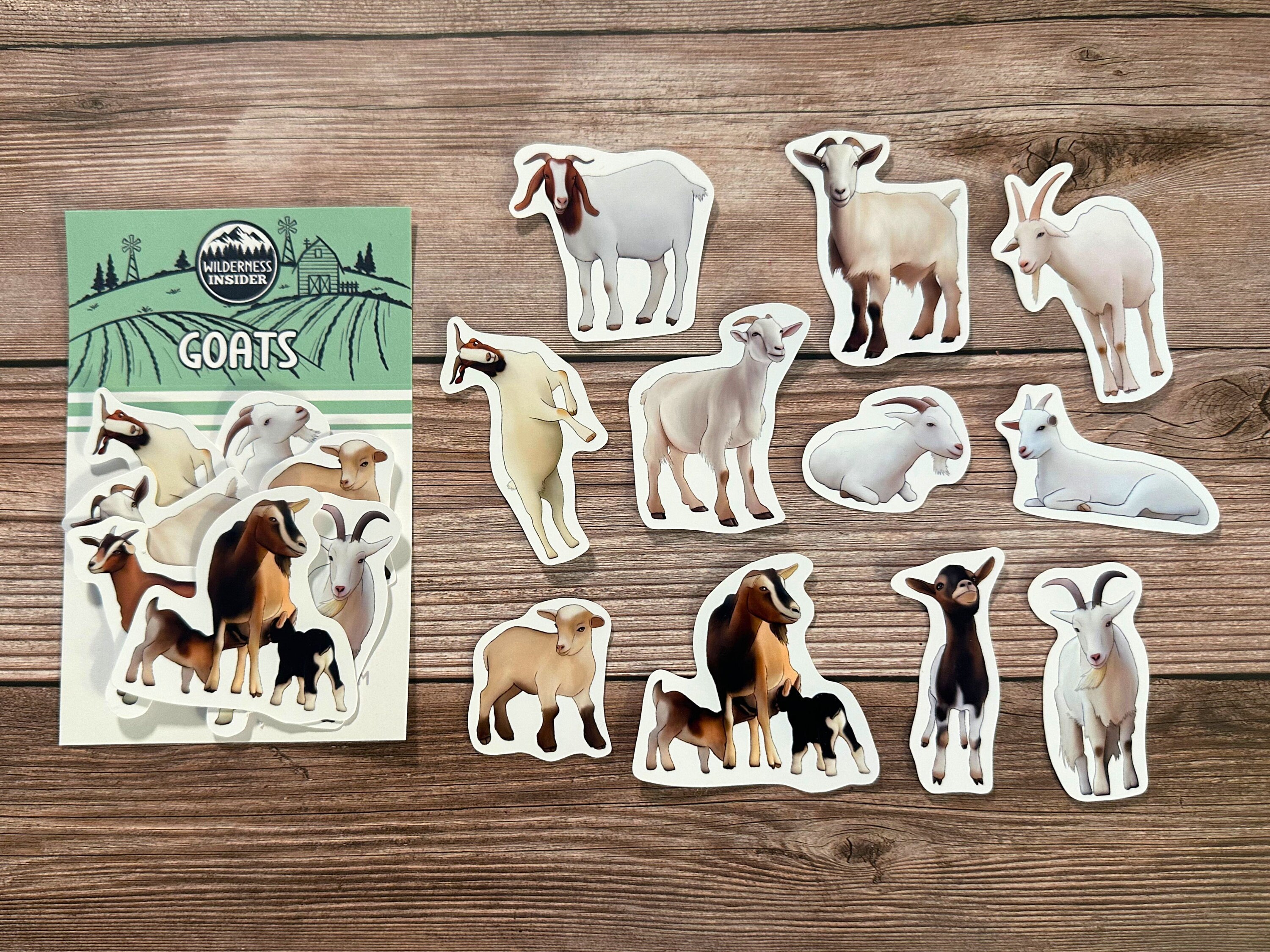 Goat Sticker Pack Farm Animal Vinyl Decal Rustic Country Style ...