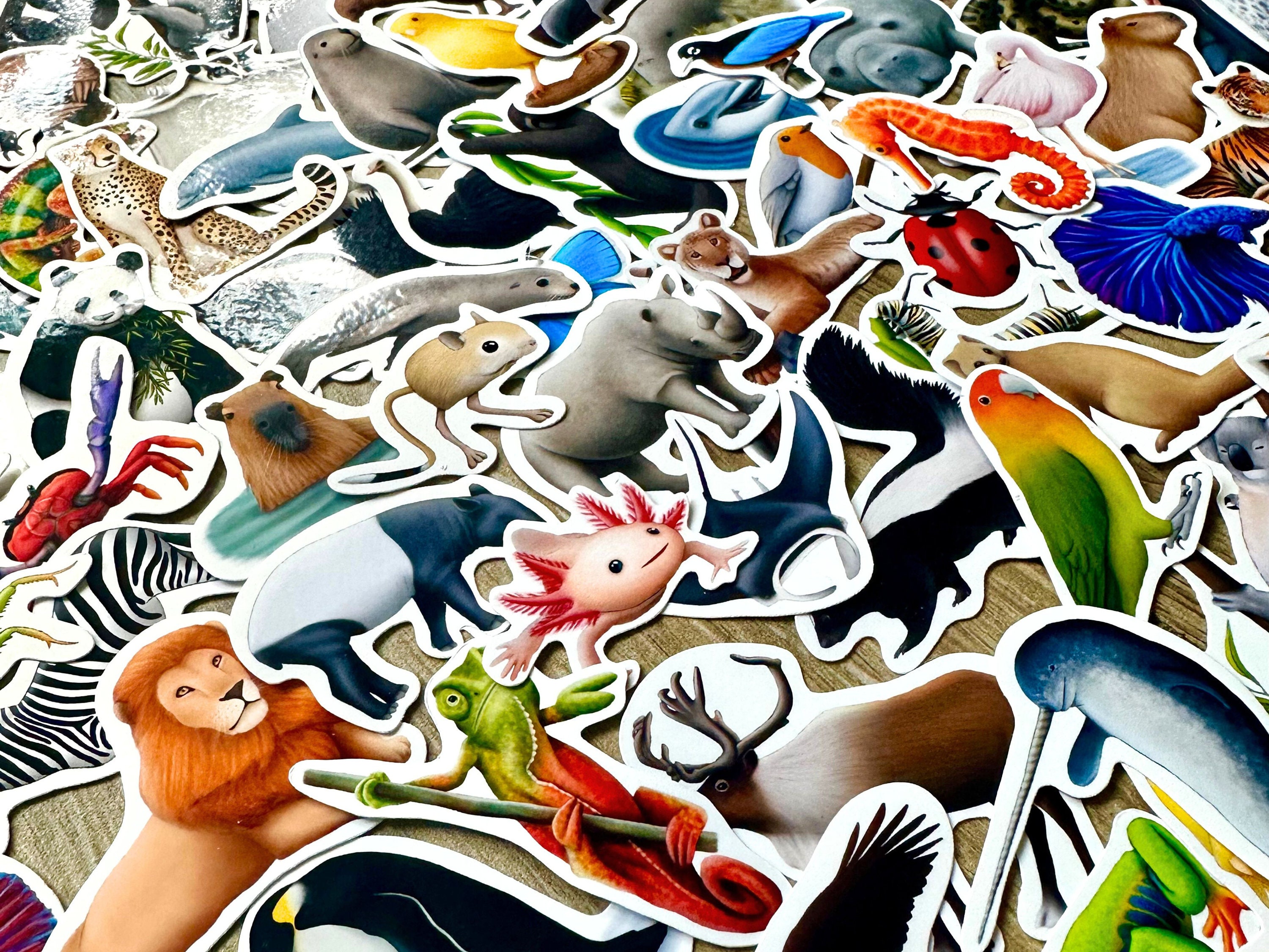 Giant Animal Stickers, Large Vinyl Decals, Wildlife Stationary, Water ...
