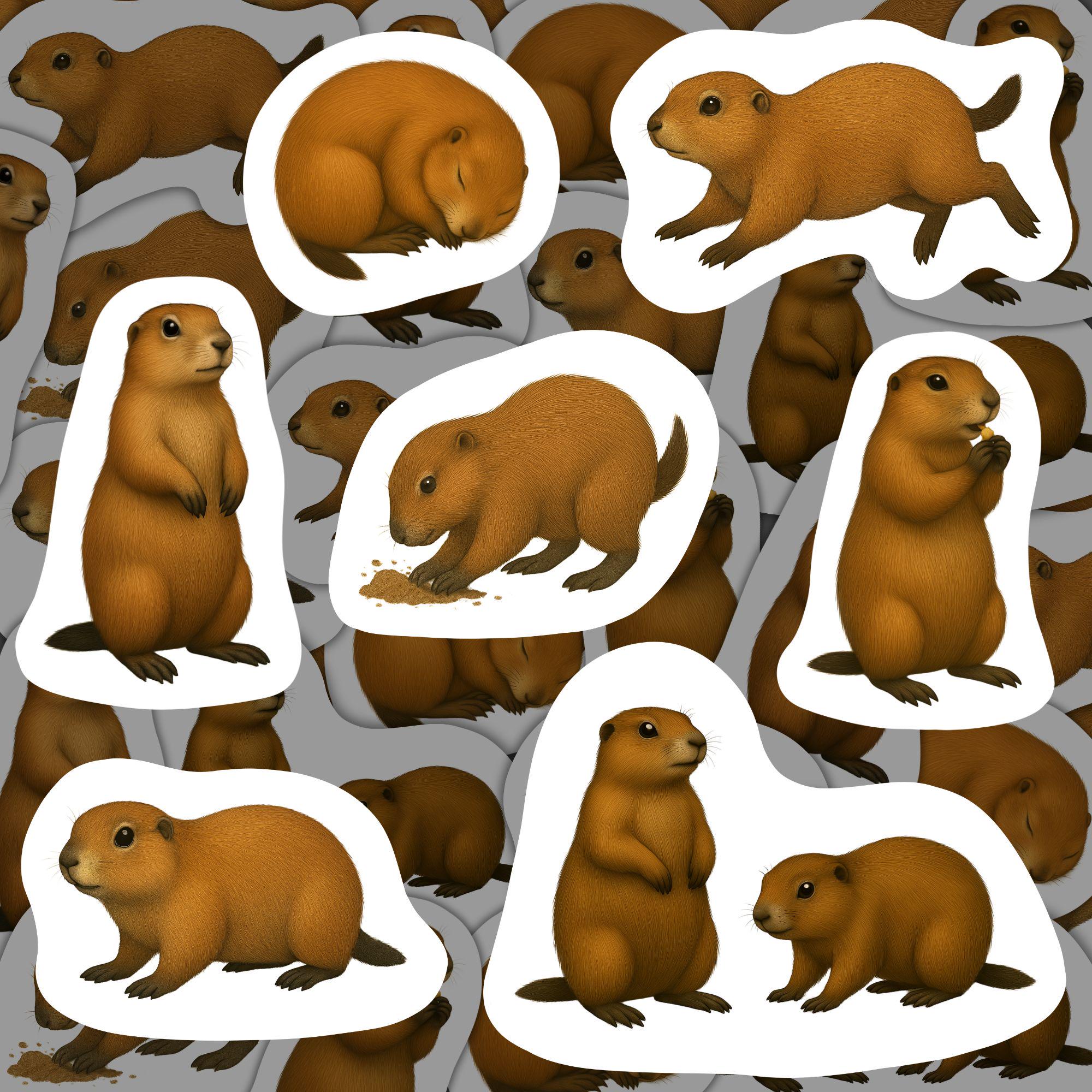 Prairie Dog Stickers Vinyl Decals Waterproof Wildlife Stationery Gift ...