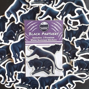 Black Panther Sticker Pack Wild Cat Vinyl Decal Jungle Animal ...