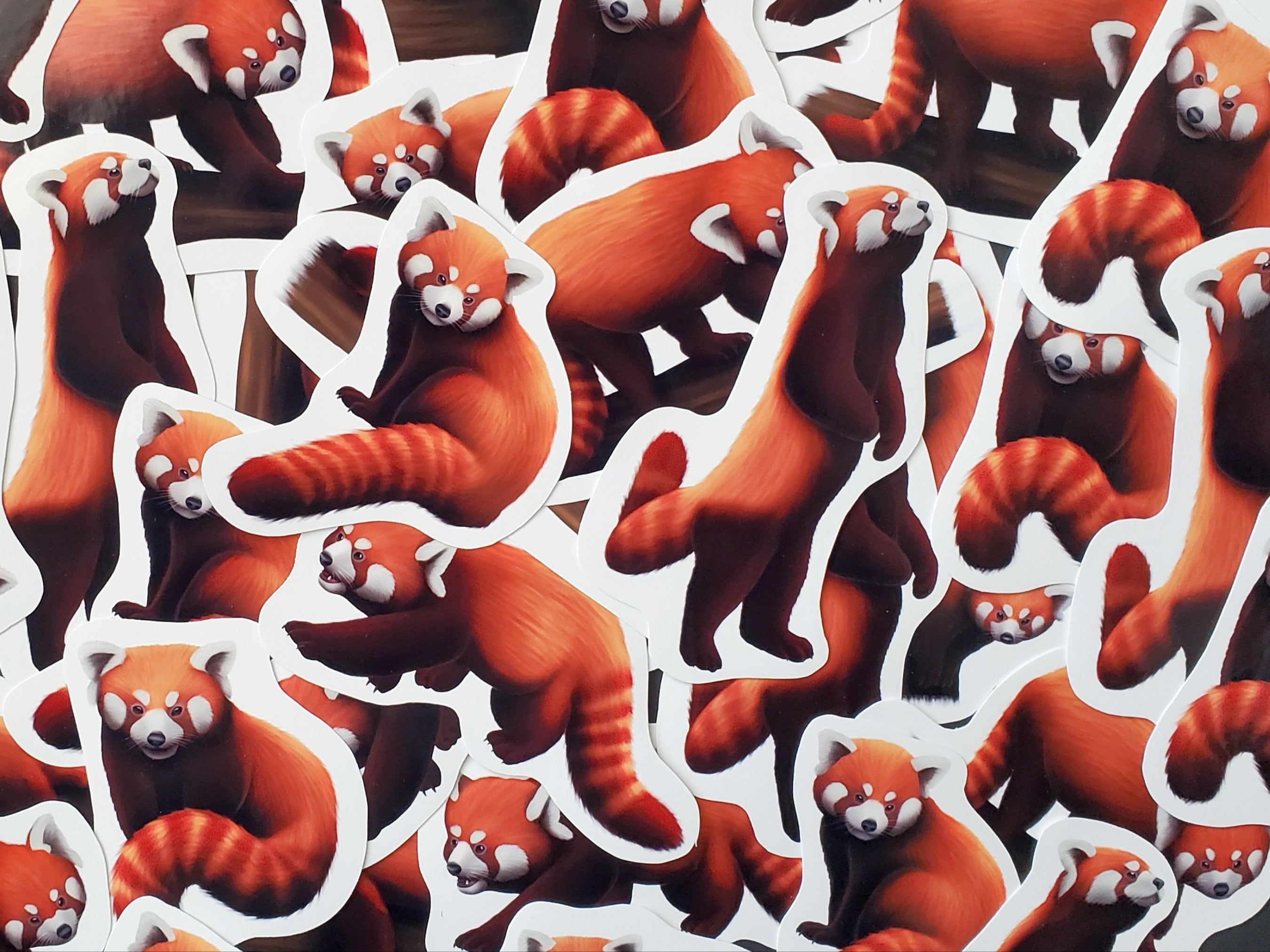 Red Panda Sticker Pack Adorable Animal Vinyl Decals Waterproof - Etsy