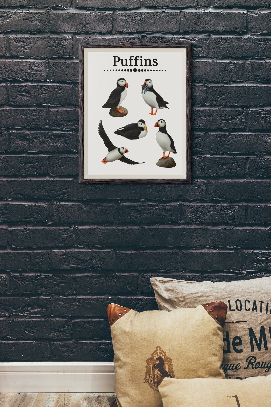Puffin Print / Puffin Poster / Puffin Bird Wall Art / Puffin Collection ...