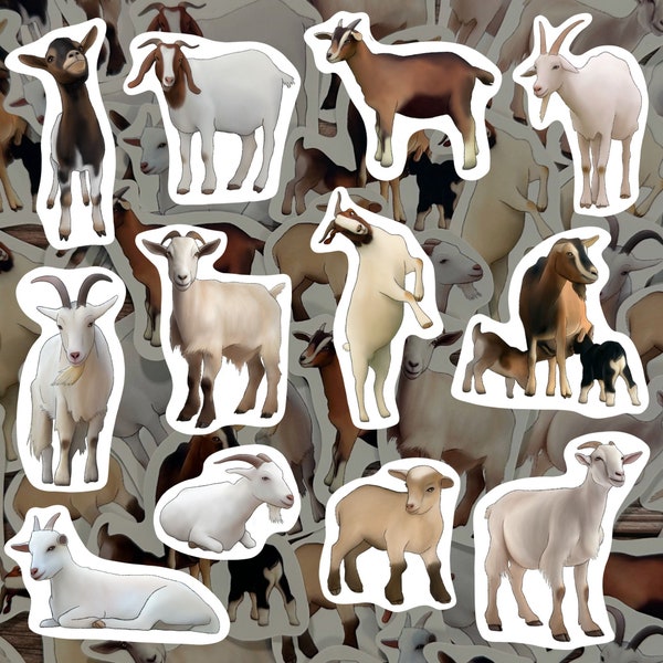 Cute Goat Stickers - Etsy