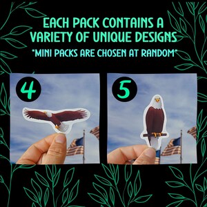 Bald Eagle Sticker Pack Bird of Prey Decals Waterproof Vinyl American ...