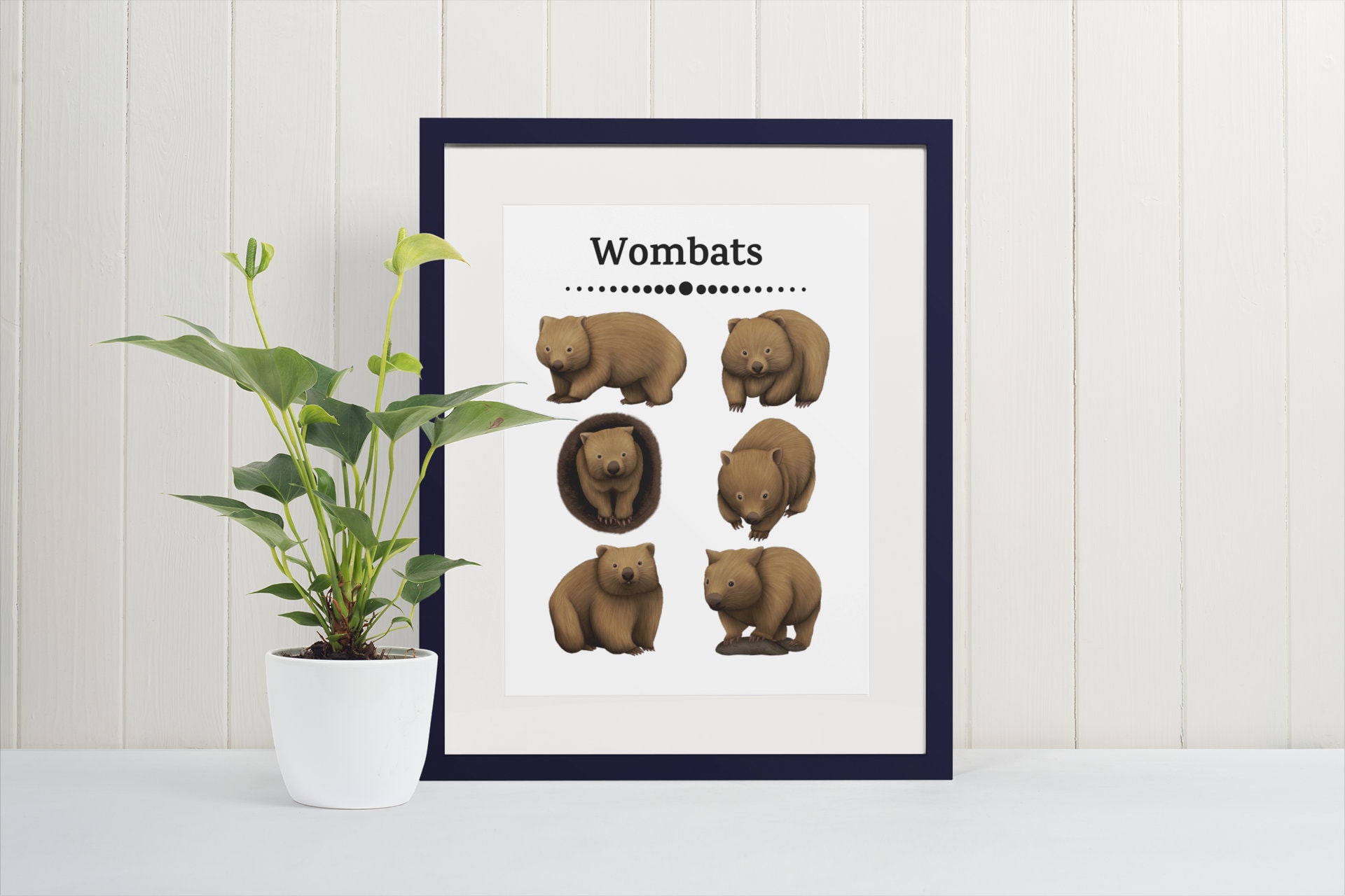 Wombat Print / Wombat Poster / Wombat Wall Art / Wombat - Etsy Australia