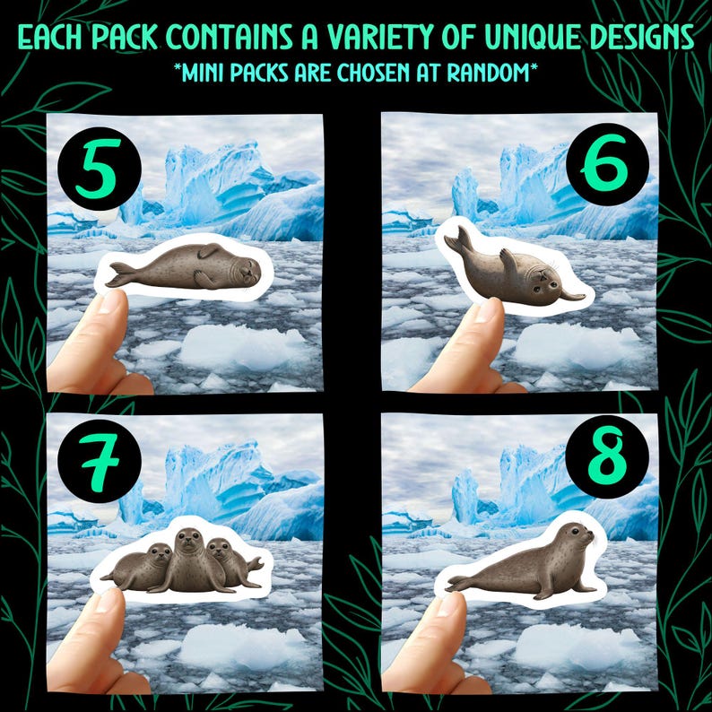 Seal Stickers Waterproof Vinyl Decals Ocean Animal Stationery Gift for ...