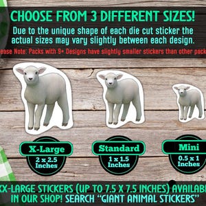 Sheep Sticker Pack Farm Animal Vinyl Decals Waterproof Stickers for ...