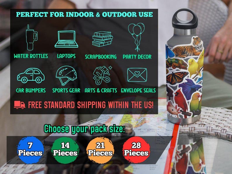 Parrotfish Stickers Waterproof Vinyl Decals Tropical Fish Gift for ...