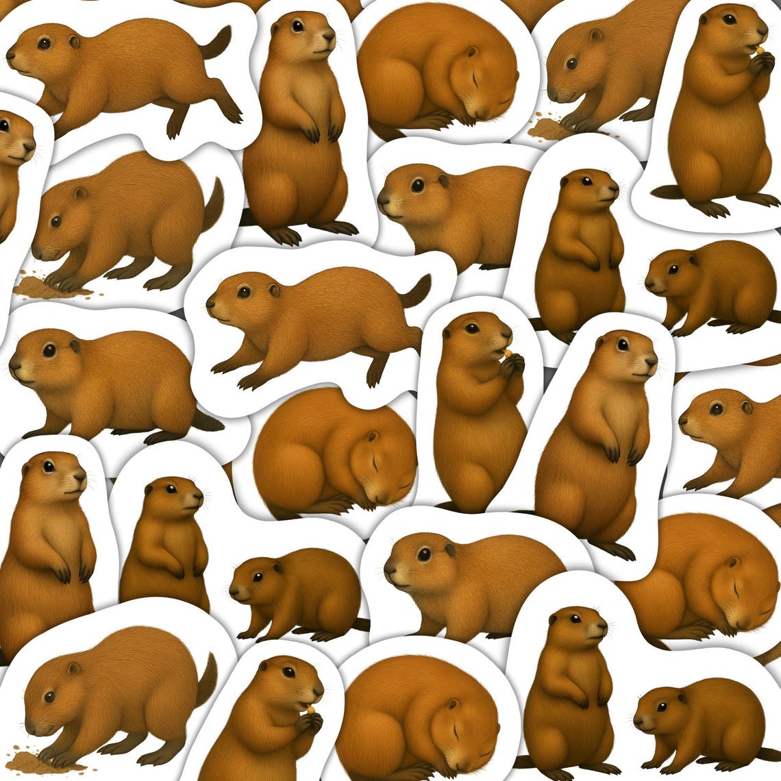 Prairie Dog Stickers Vinyl Decals Waterproof Wildlife Stationery Gift ...