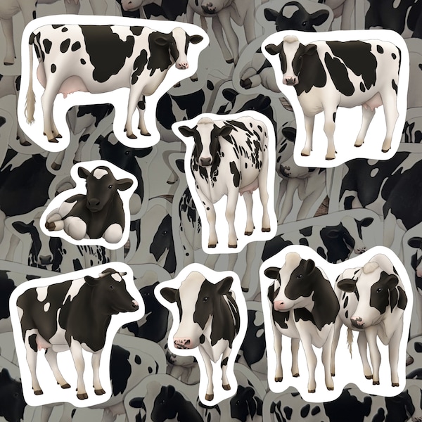 Cow Stickers - Etsy