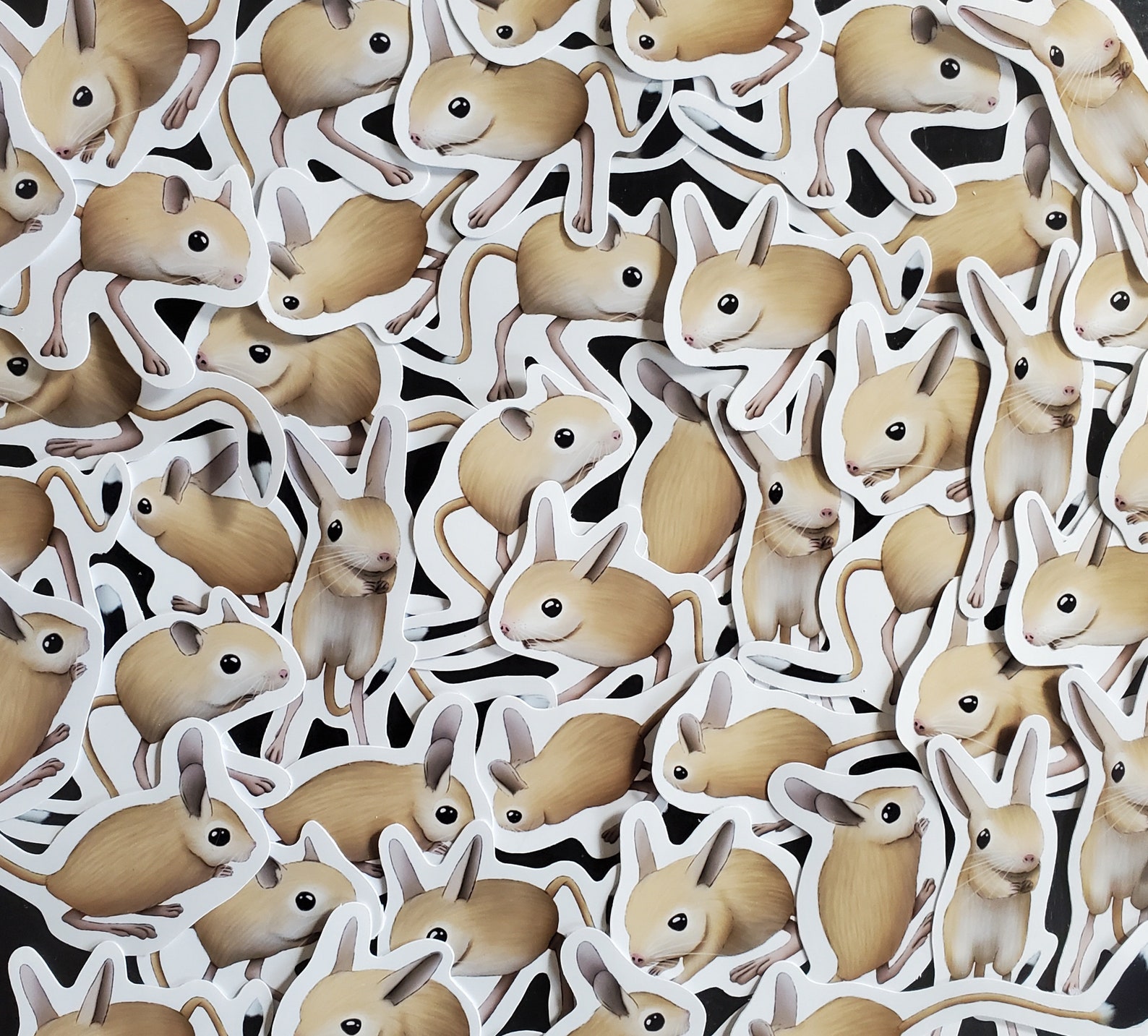 Jerboa Sticker Pack Desert Wildlife Decals Exotic Rodent Stickers Cute ...