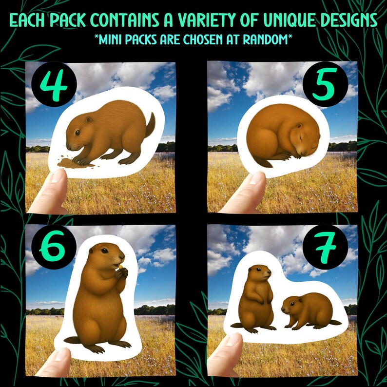 Prairie Dog Stickers Vinyl Decals Waterproof Wildlife Stationery Gift ...