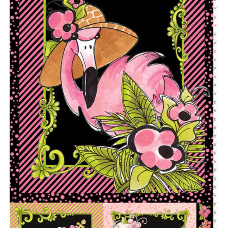 Flamingo Fabric - Etsy