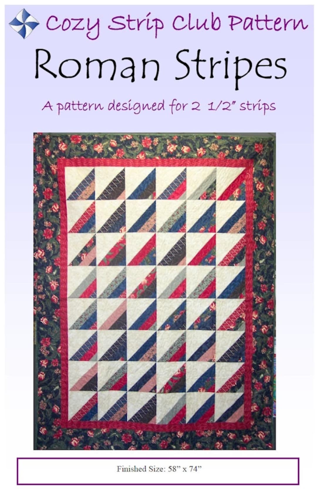 Roman Stripes Quilt Pattern by Cozy Quilt Designs - Etsy