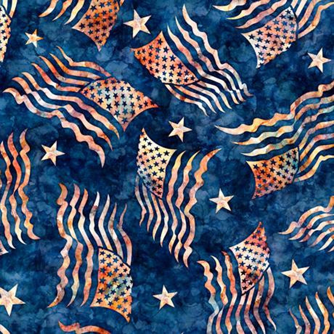 QT Fabric Liberty, Glory, Freedom Flag Toss Navy - Etsy Österreich