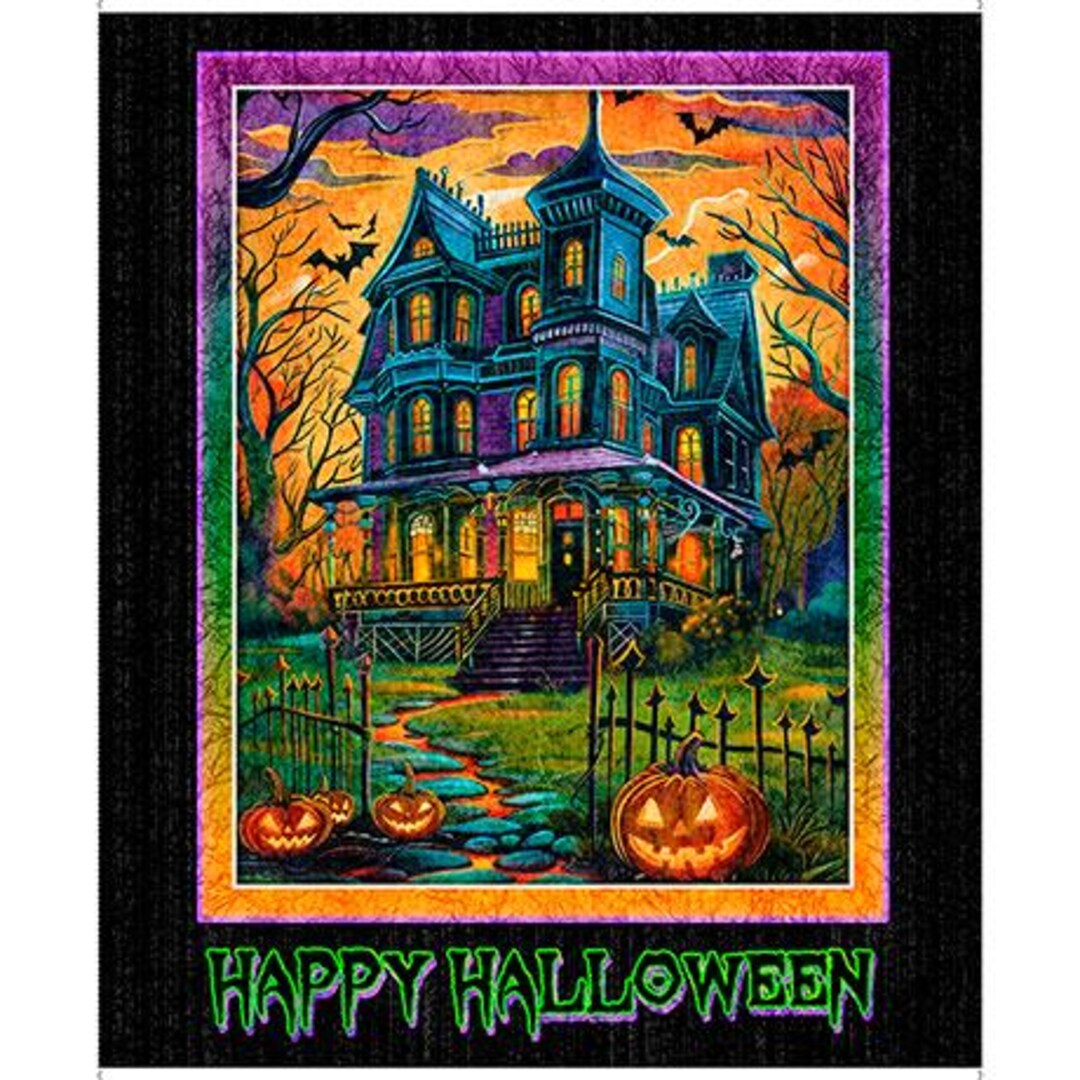 Haunted Mansion Panel From the Happy Haunting Collection From QT ...