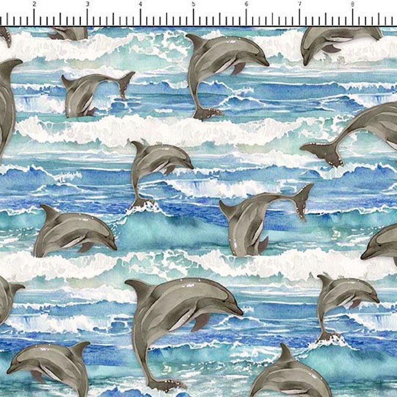 Dolphin Fabric - Etsy