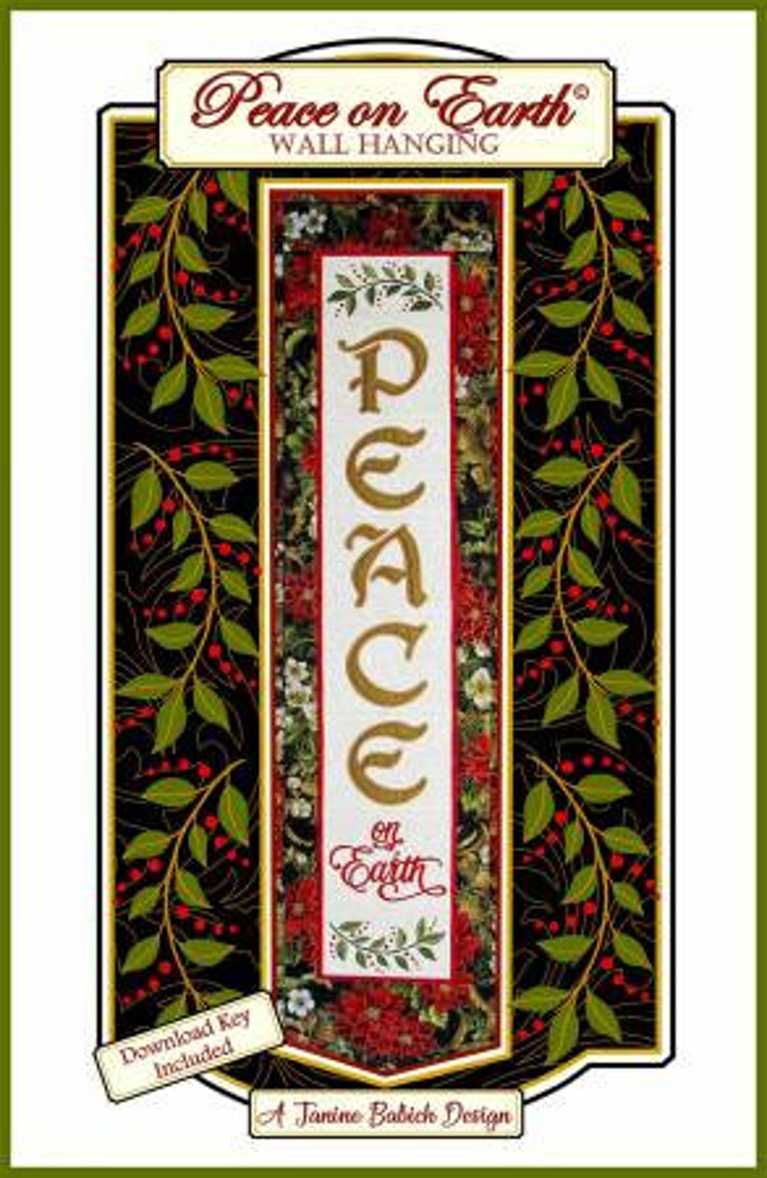 Janine Babich Designs Peace Wall Hanging Pattern Jbdpeace - Etsy