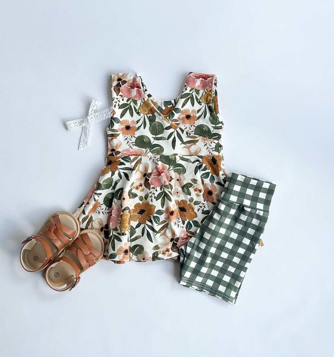 Girls Peplum Top, Girls Floral Top, Girls Tank Dress, Girls Peplum ...