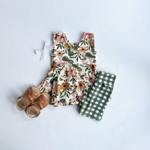 Girls Peplum Top, Girls Floral Top, Girls Tank Dress, Girls Peplum Outfit, Girls Twirl Top ...