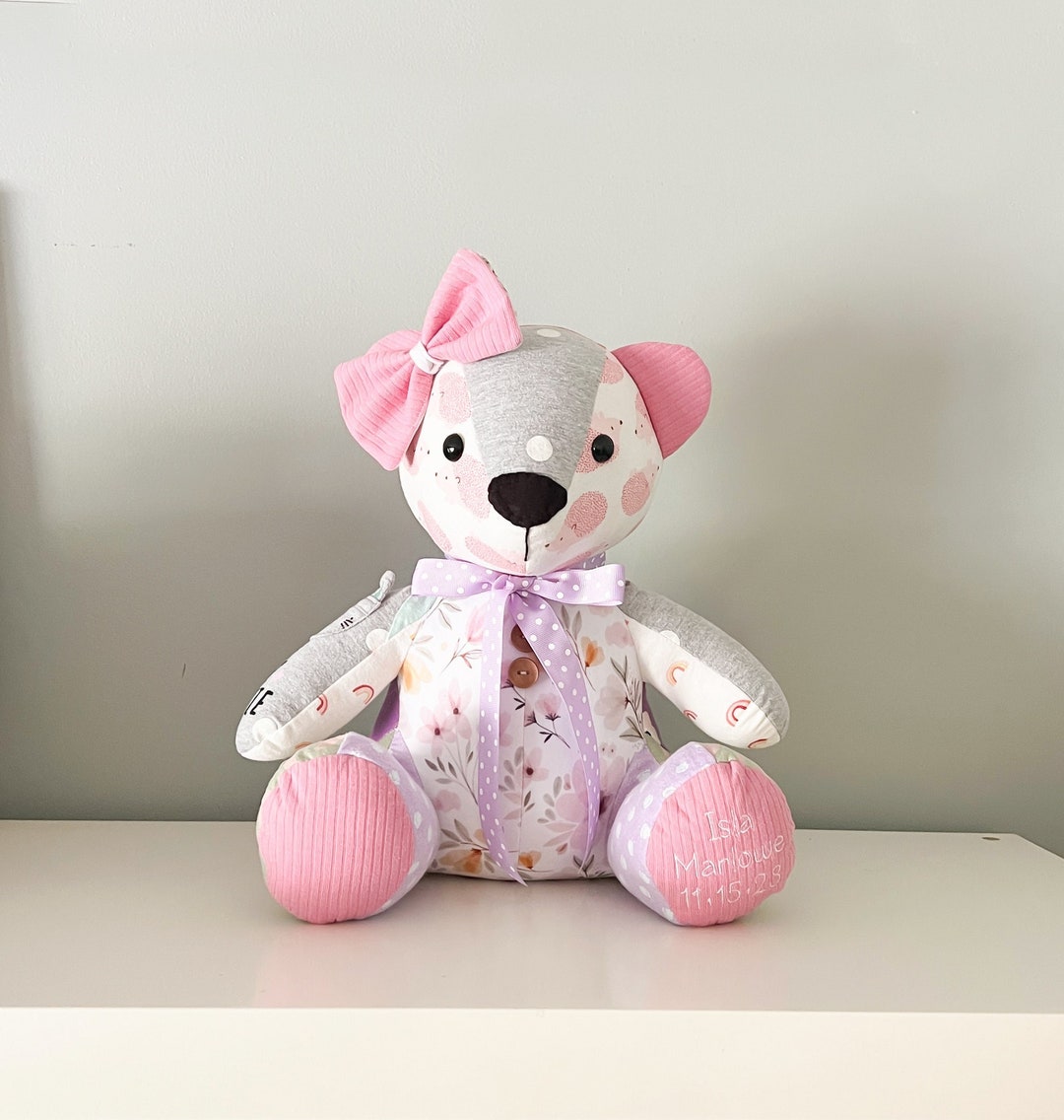 Keepsake Bear, Memory, Clothing, Personalized, Custom, Gift, Baby ...