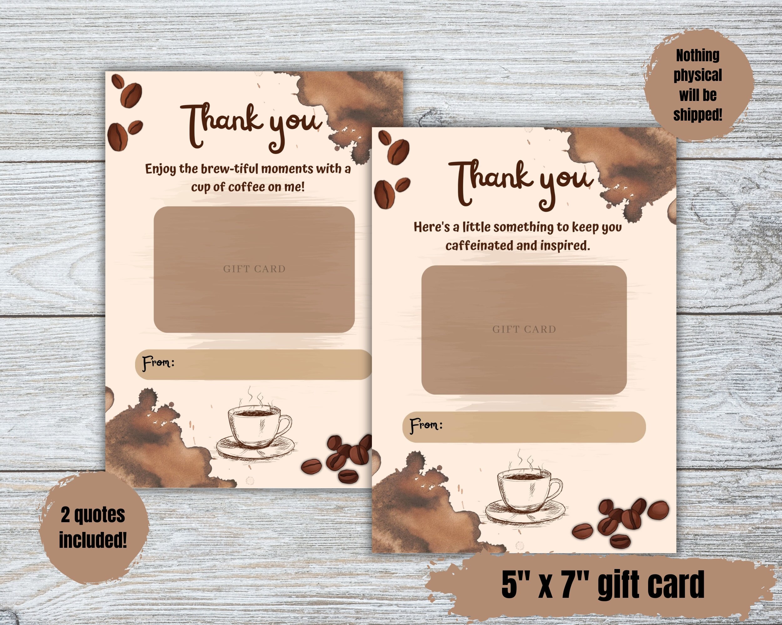 Teacher Appreciation Printable Gift Card Holder Coffee - Etsy