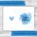 Printable Birthday Card, Happy Birthday Card, Blue Birthday Card - Etsy