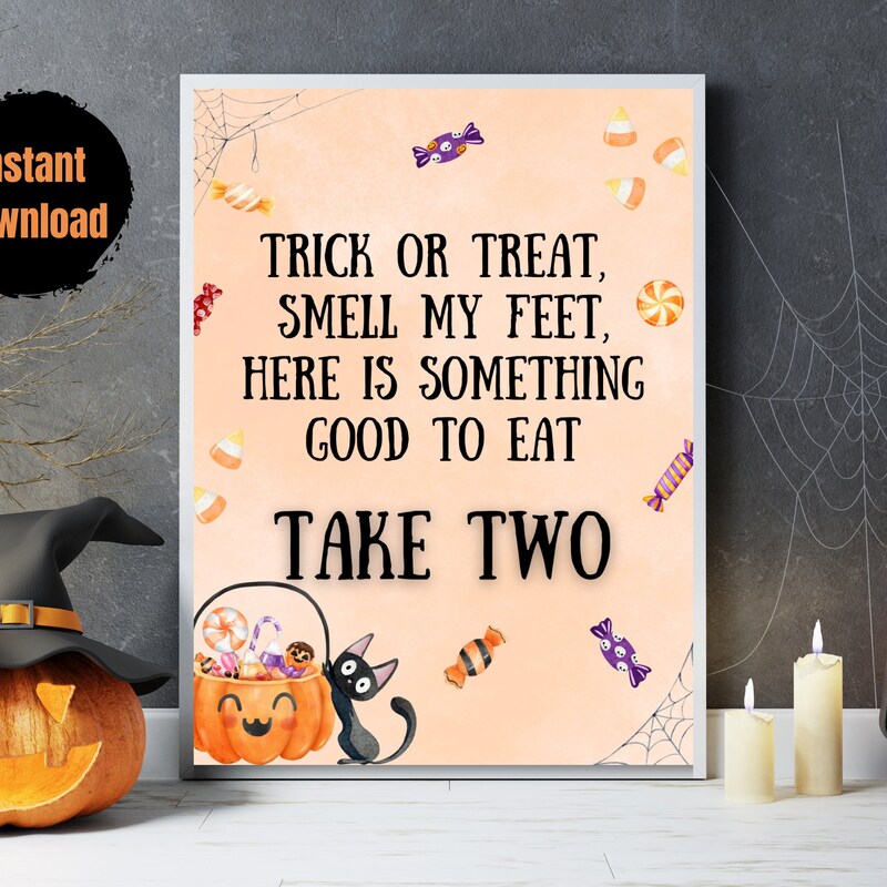 Halloween Candy Sign - Etsy