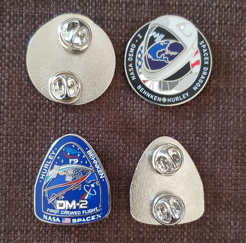 DM-2 Mission Patch Collectible Lapel Pin Spacex Design - Etsy