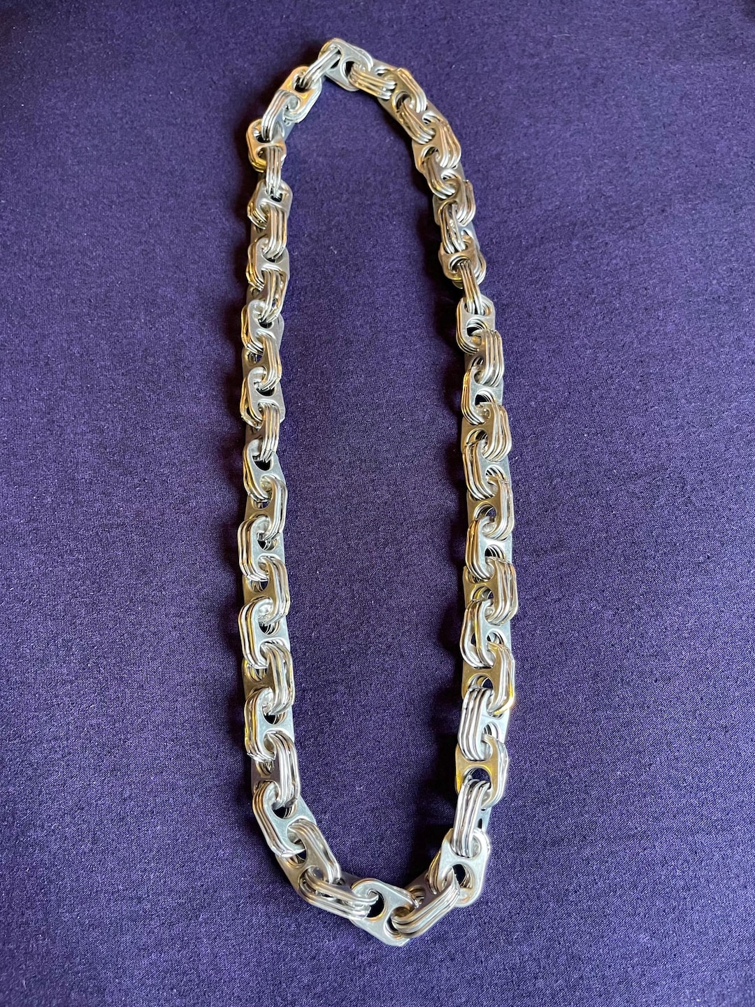 SILVER Can Tab Ring Pull Chain Necklace - Etsy