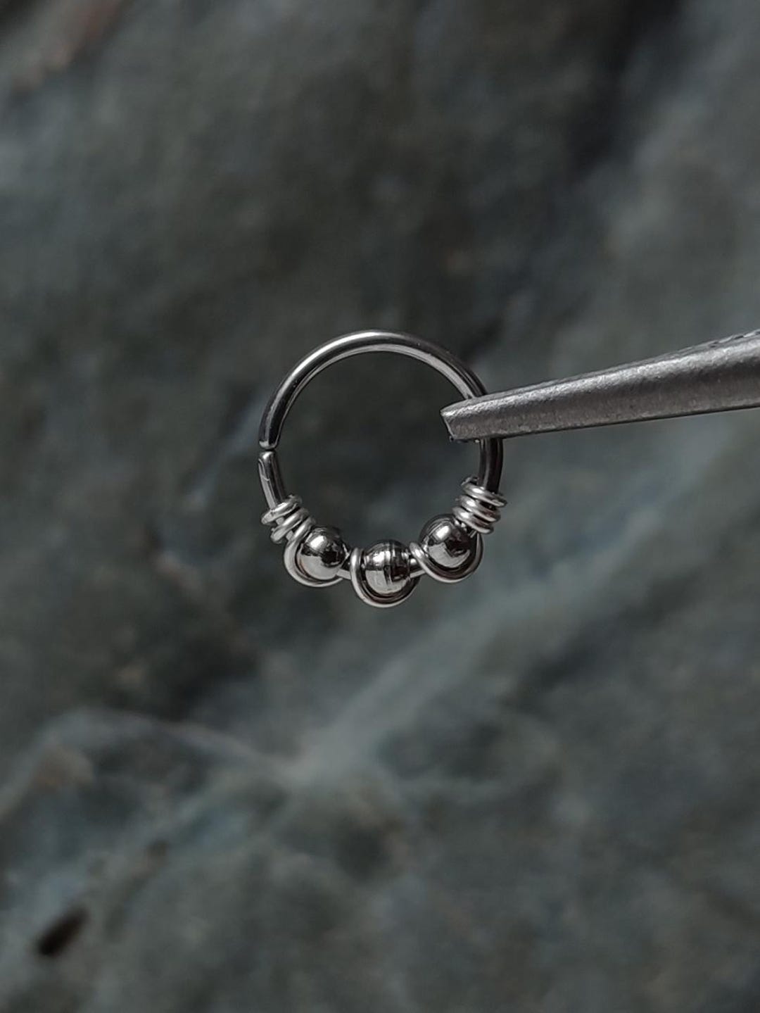 Small Nose Ring, Minimalist Surgical Steel Snug Rook, Nostril or ...