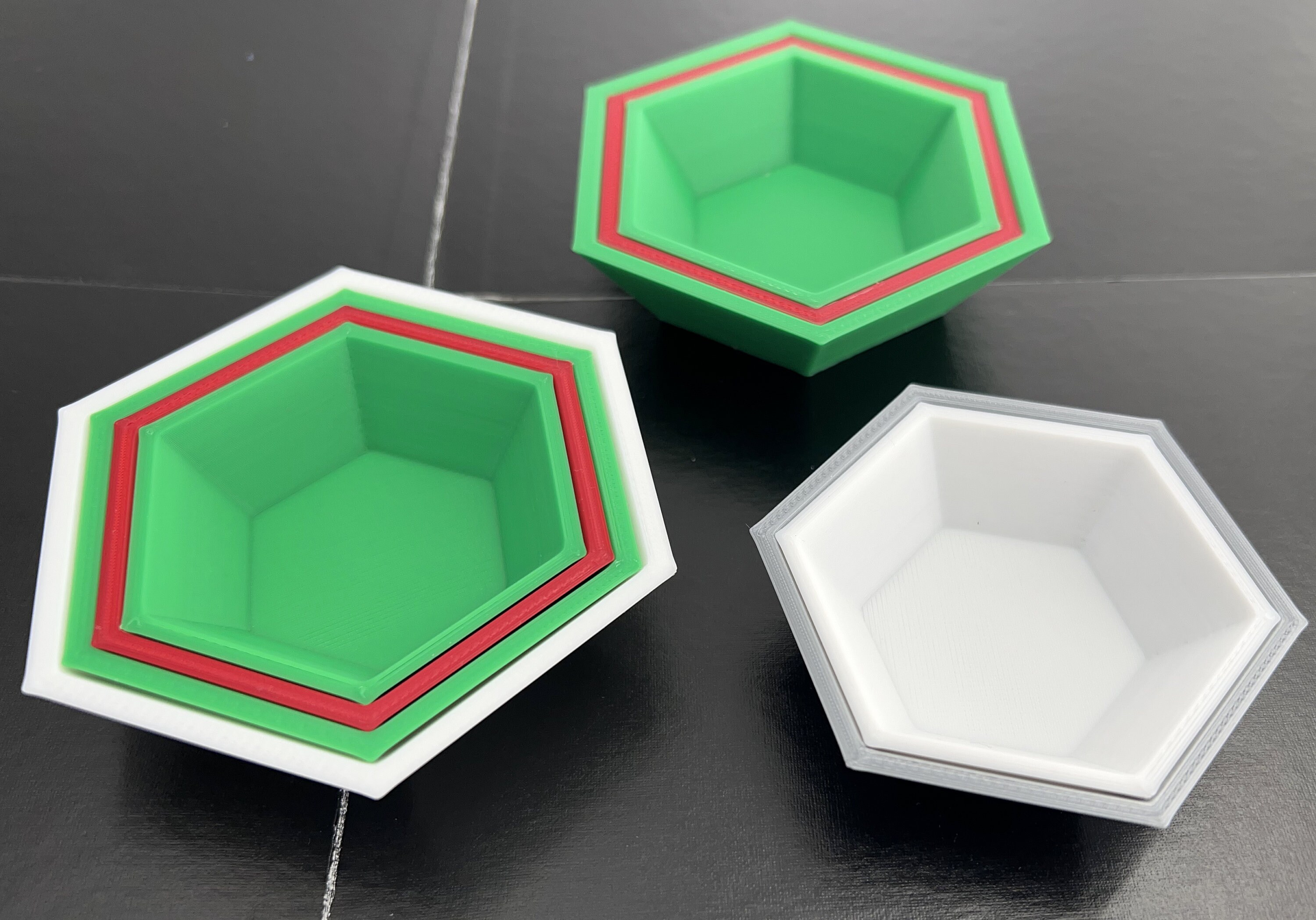 Nesting Game Piece Trays - Tokens, Cubes, Pieces, Etc (4-sizes, Nesting ...
