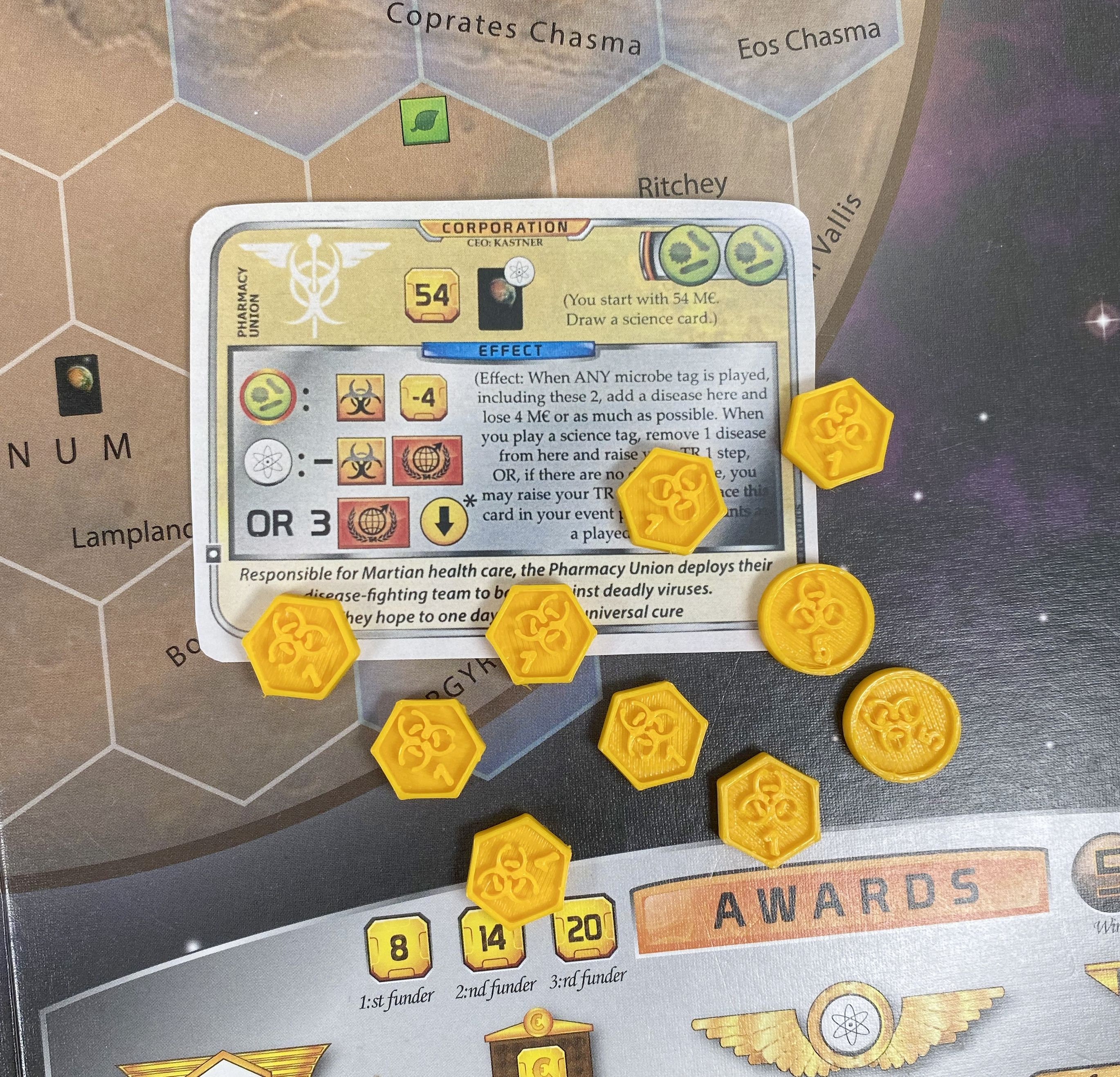 Big Box - Pharmacy Union Marker Token Set (10 Tokens) for Terraforming ...