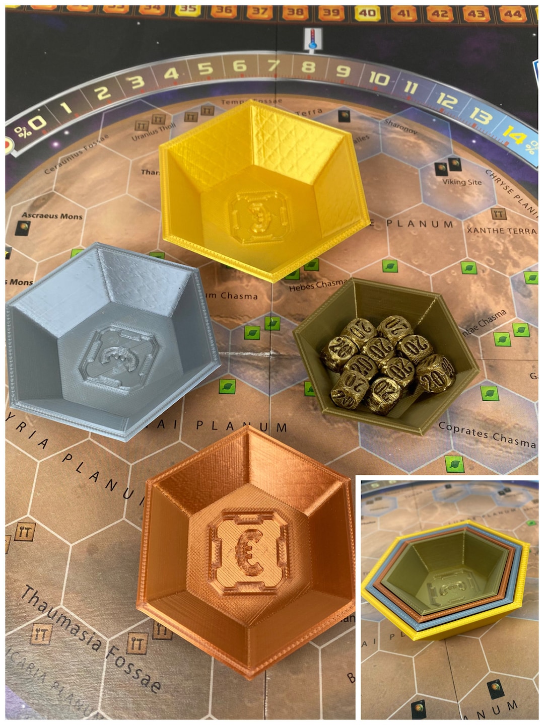 Cube Organizers, Trays for Terraforming Mars With MC Logo - Etsy