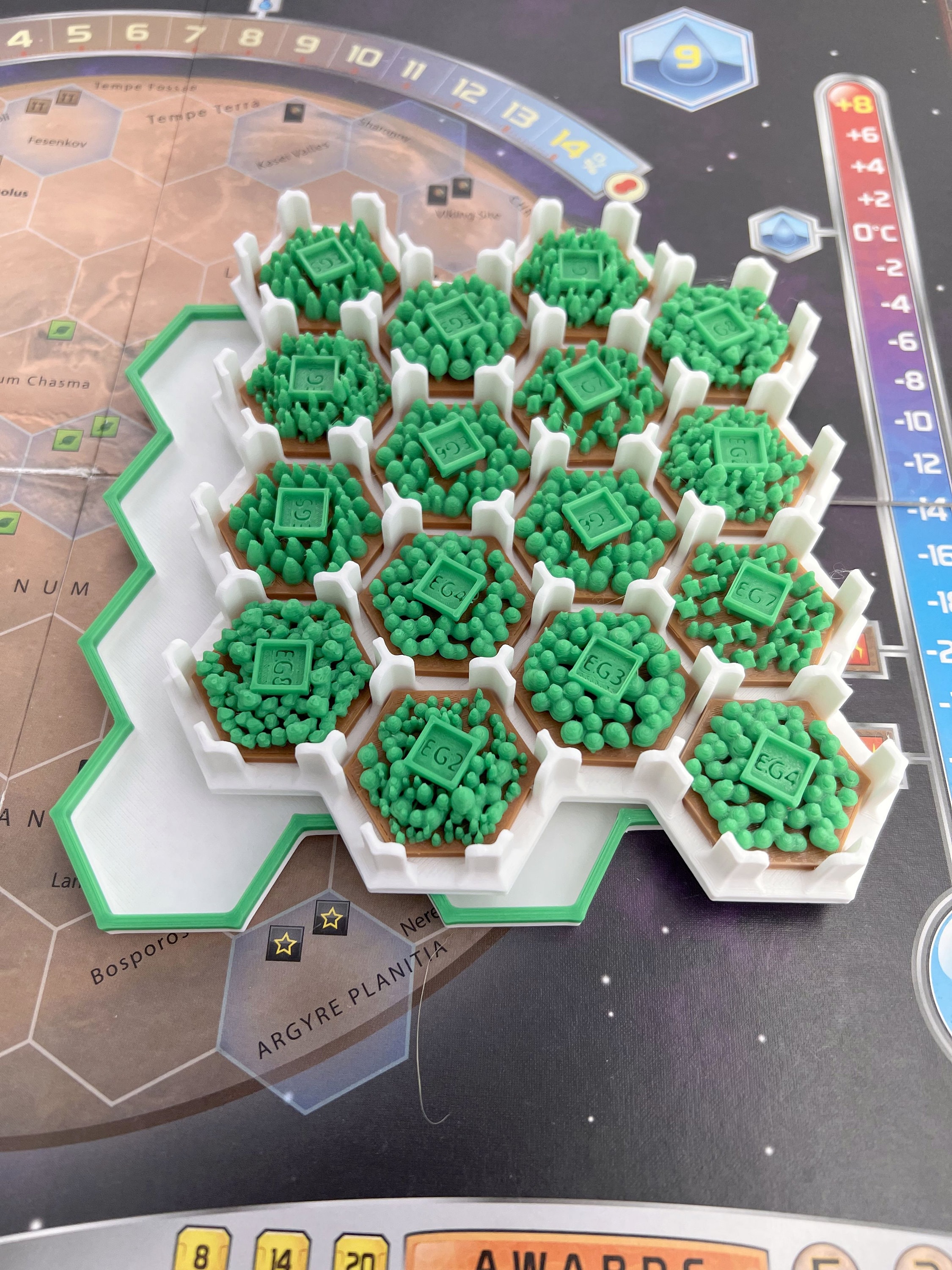 Greenery Tile Organizer Storage for Terraforming Mars 15mm - Etsy