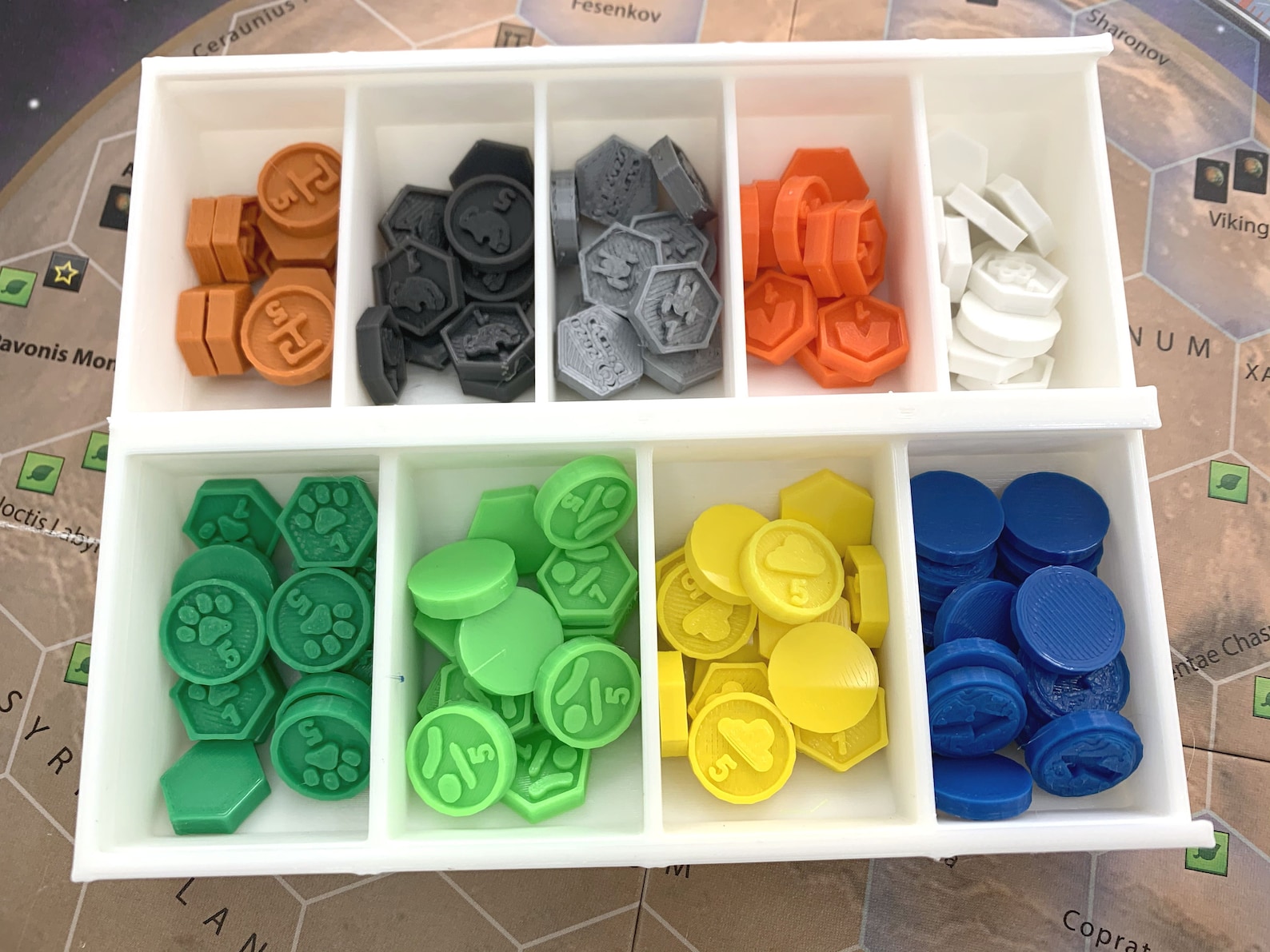 Resource Token Organizer Storage for the Board Game | Etsy